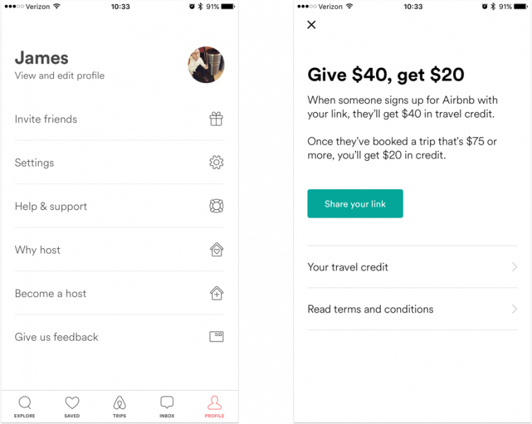 34 Great Mobile Referral Program Examples | Extole