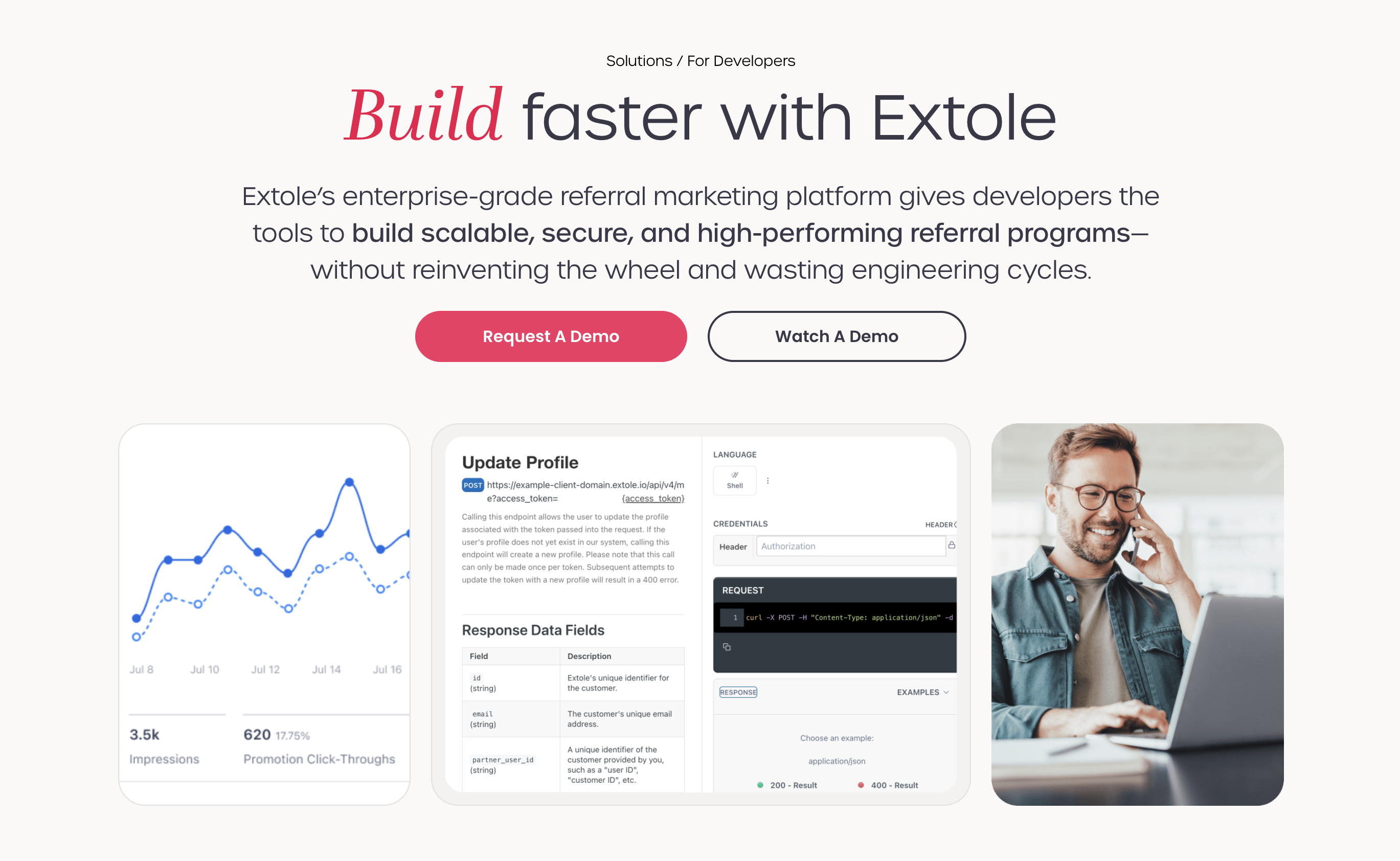 Extole for Developers | Scalable APIs & SDKs for Referral Programs